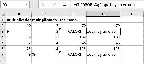 Excel SI.ERROR | Cómo utilizar la función SI.ERROR - IONOS MX