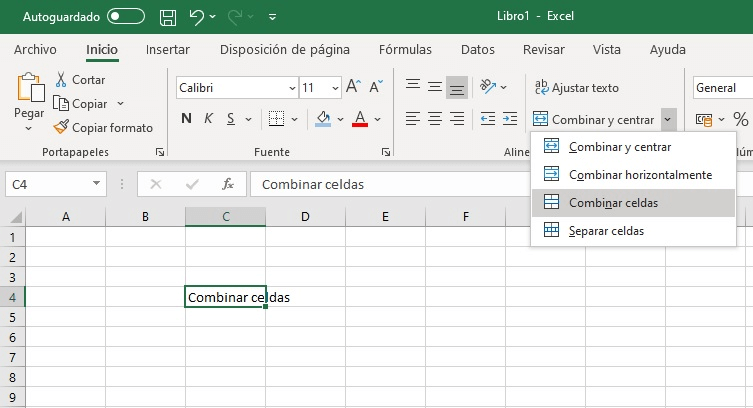 Cómo combinar celdas en Excel de manera sencilla - IONOS MX